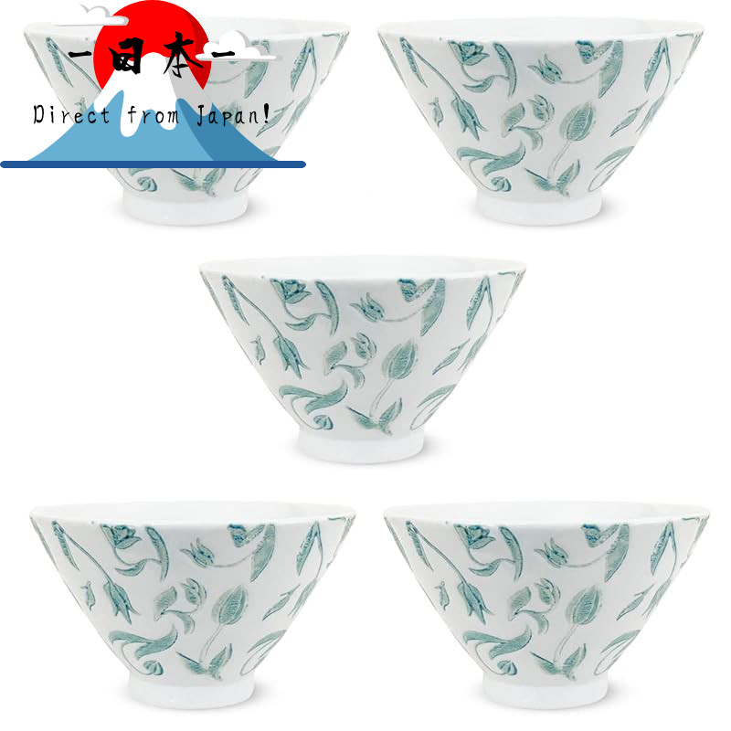 [Direct from Japan] J-kitchens 5-piece Dish Set Tulip Rice Bowl Light ...