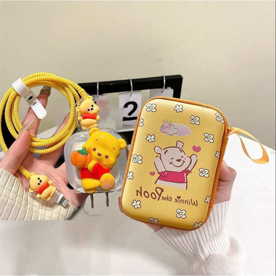 การ์ตูน Stitch Charger Protector ฝาครอบสายเคเบิลแขนป้องกันสําหรับ ...