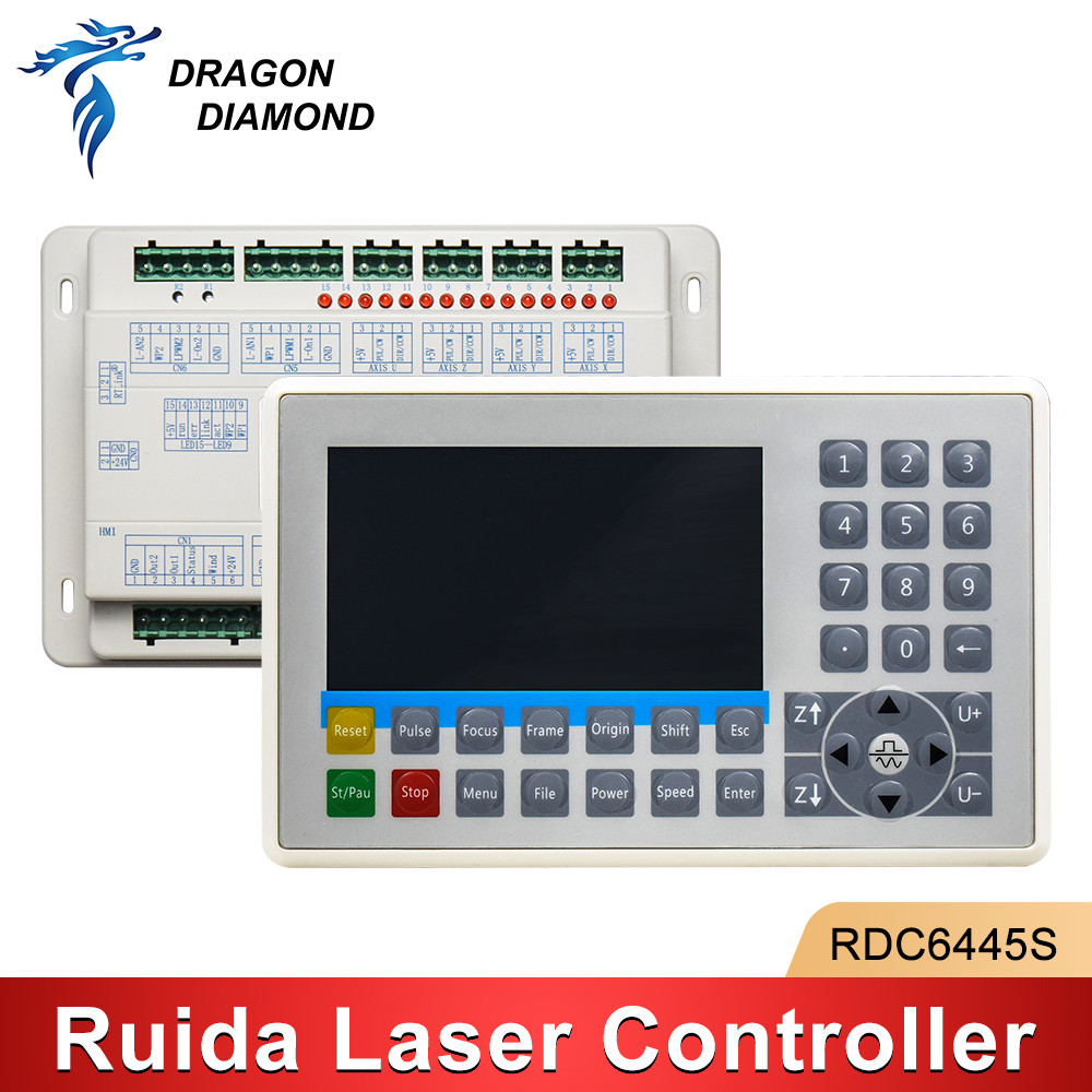 Original Ruida Co2 เลเซอร์ Controller ระบบ DSP RDC6445G RDC6445S สําหรับเลเซอร์แกะสลักเครื่องตัด ...