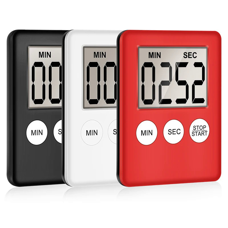 Super Thin LCD Digital Display Kitchen Timer Square Kitchen Countdown ...