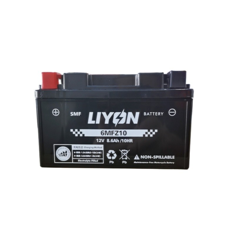 แบตเตอรี่สตาร์ทมอเตอร์ไซค์ AGM Liyang 6MFZ10 | Shopee Thailand