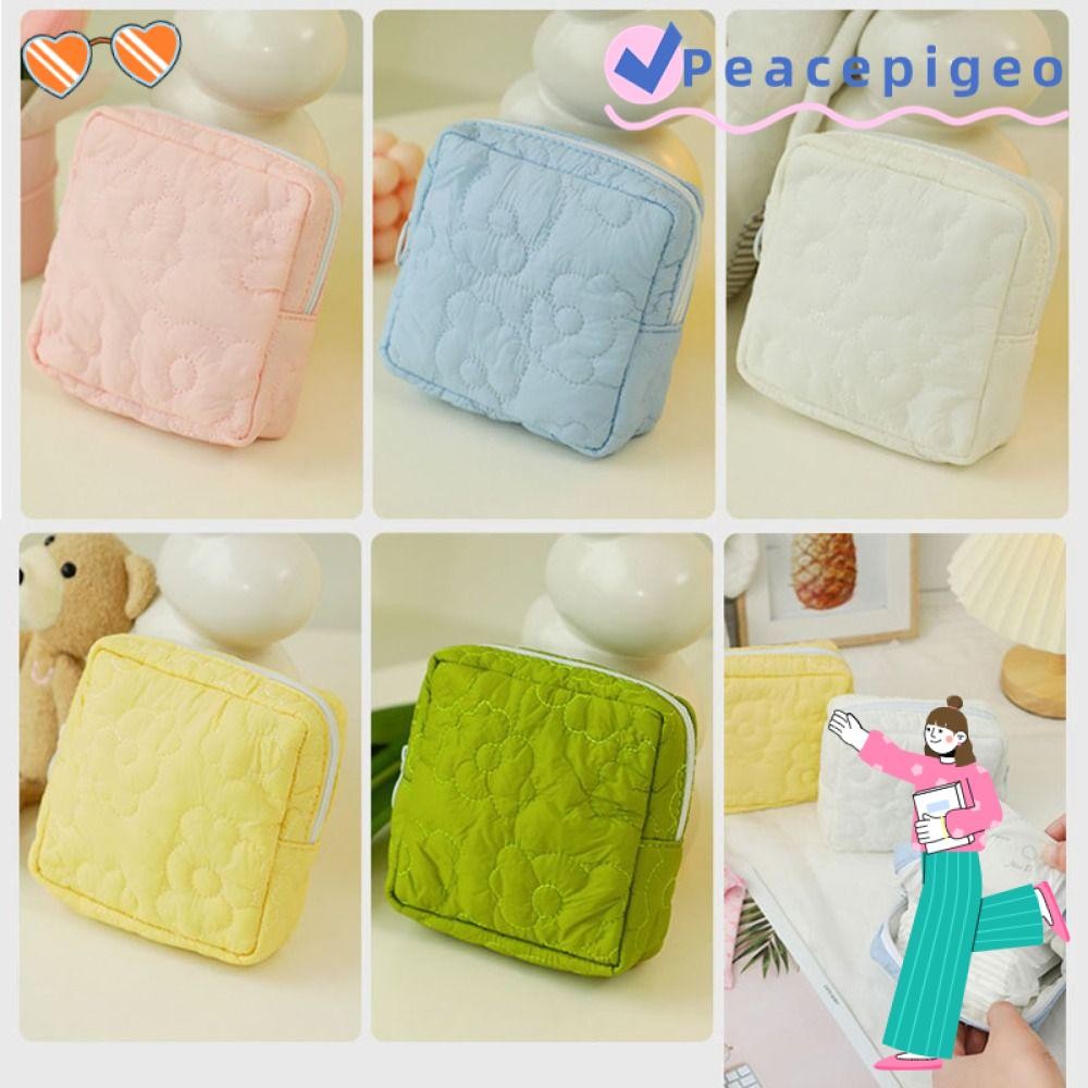 Peacepigeo กระเป๋าแต่งหน้า, กระเป๋าระยะเวลาสี่เหลี่ยมผ้าฝ้ายโพลีเอสเตอร์, กระเป๋าเดินทางดีไซน์ ...