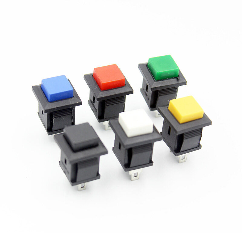 สวิตช์ DS-430 ปุ่มกด สวิตช์กลม รีเซ็ต กดติด-ปล่อยดับ No lock Reset Switch Push Button Switch 2 ...