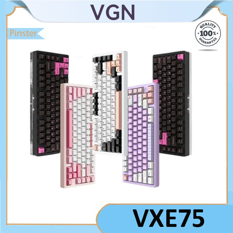 Vgn VXE75 75 75% คีย์บอร์ดเมคคานิคอลไร้สาย อะลูมิเนียม พร้อมโครงสร้างเกม RGB | Shopee Thailand