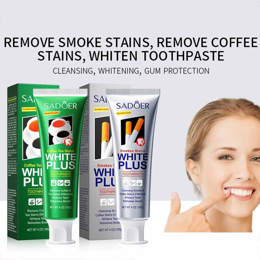 Teeth Whitening Toothpaste Remove Coffee Stains Naturally White Healthy ...