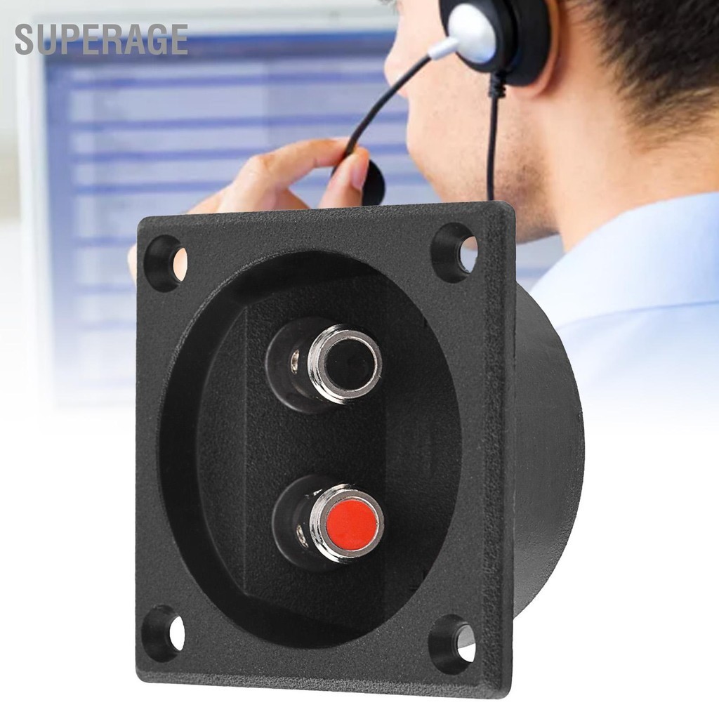 Superage ลำโพงขั้วต่อกล่อง Push Spring Type 2 Binding Post Cable ...