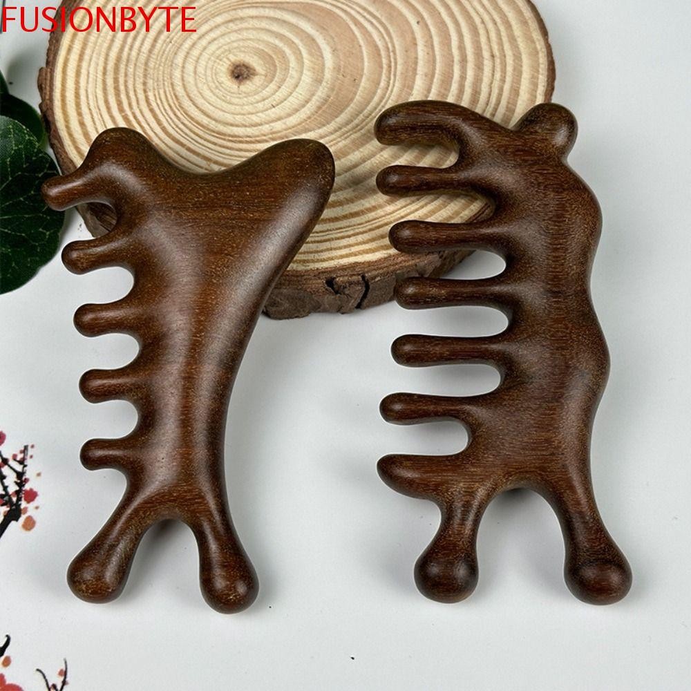 Fusionbyte หวีนวด Meridian, หนังศีรษะผ่อนคลายหวีนวดศีรษะ, เครื่องนวด Acupoint Anti-static ผ่อน ...