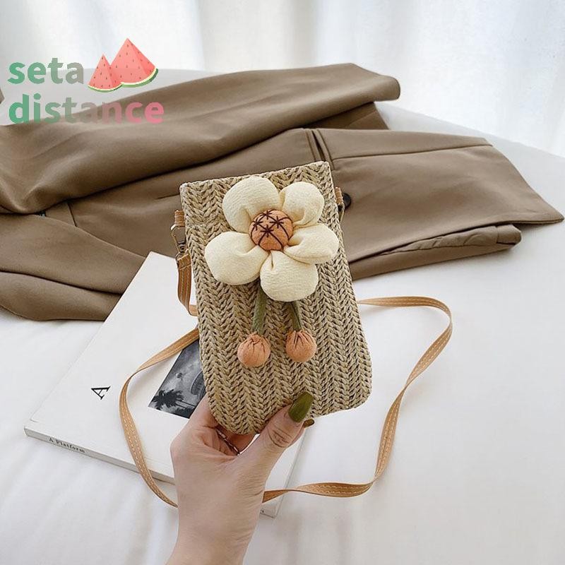 [Setad] กระเป๋าโทรศัพท์สานฟางผู้หญิงใหม่ S กระเป๋าใบเล็กมีสไตล์กระเป๋า ...