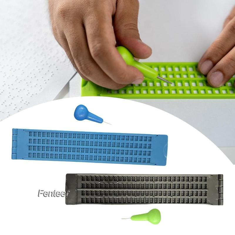 [Fenteer] Braille กระดานเขียนเครื่องมือเพื่อการศึกษาปฏิบัติสะดวก ...