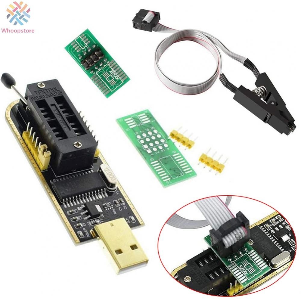 โปรแกรมเมอร์ USB CH341A Series Writer 1 ชุด 24 EEPROM สําหรับชิป 8pin 16pin | Shopee Thailand