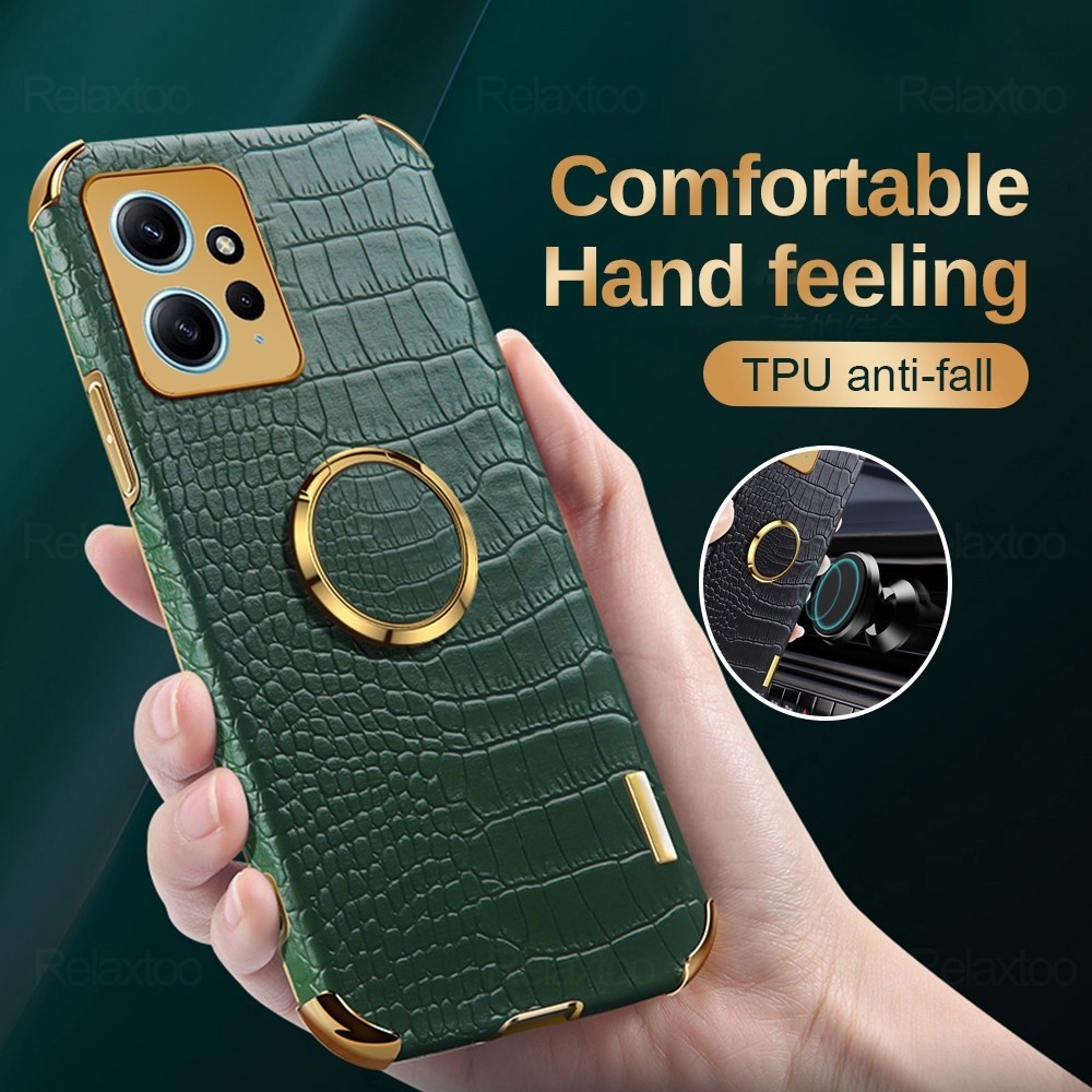 รถแหวนแม่เหล็กขาตั้งหนังสําหรับ Xiaomi Redmi หมายเหตุ 12 4G Readmi ...