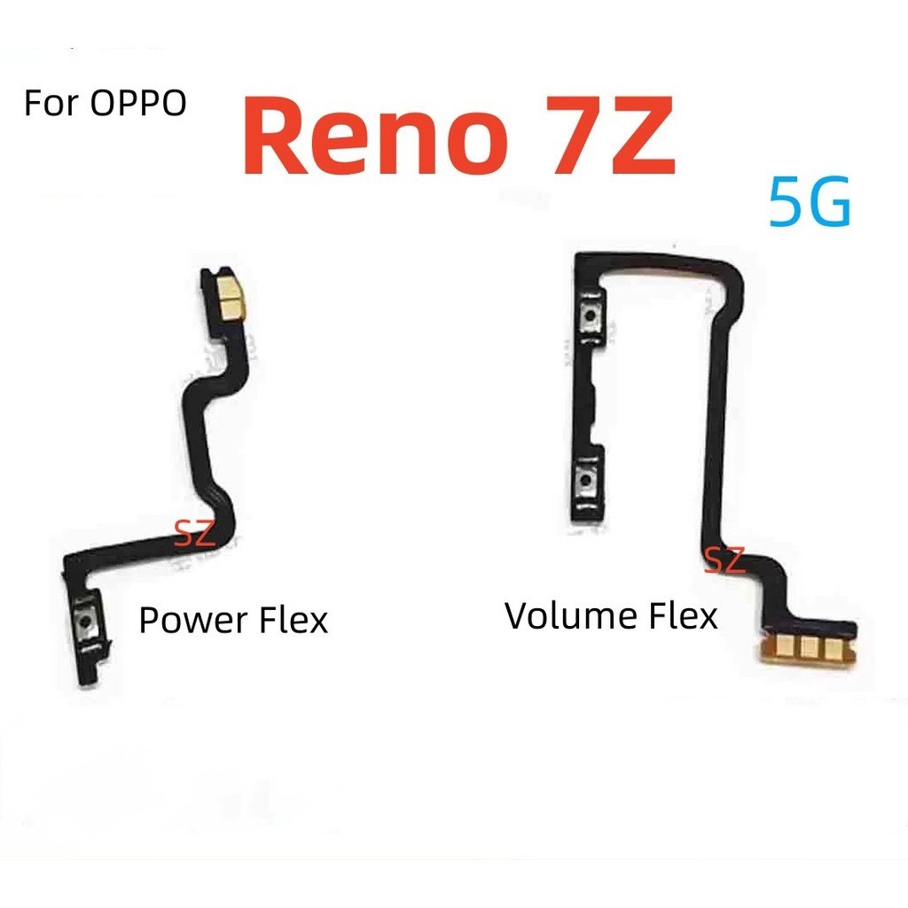 สําหรับ OPPO Reno 7Z Reno7Z 5G เปิด/ปิดปุ่มสวิทช์ด้านข้าง Key Volume Up ...