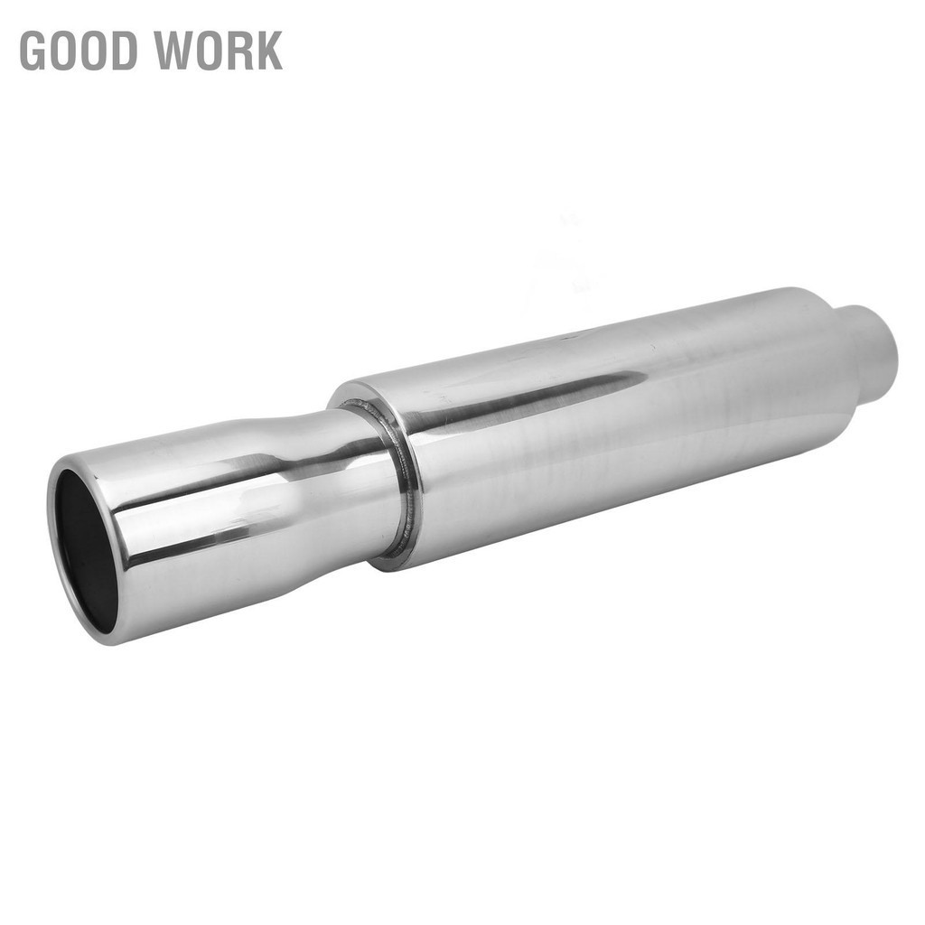 Good Work ท่อไอเสียสแตนเลสท่อ 2in Inlet 3.5in Outlet รอบ Single Chamber ...