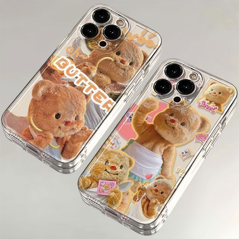 Product image การ์ตูนหมีสําหรับ iPhone 11 15 14 13 เคสโทรศัพท์มือถือ iPhone 15 pro max 12/8SE ...
