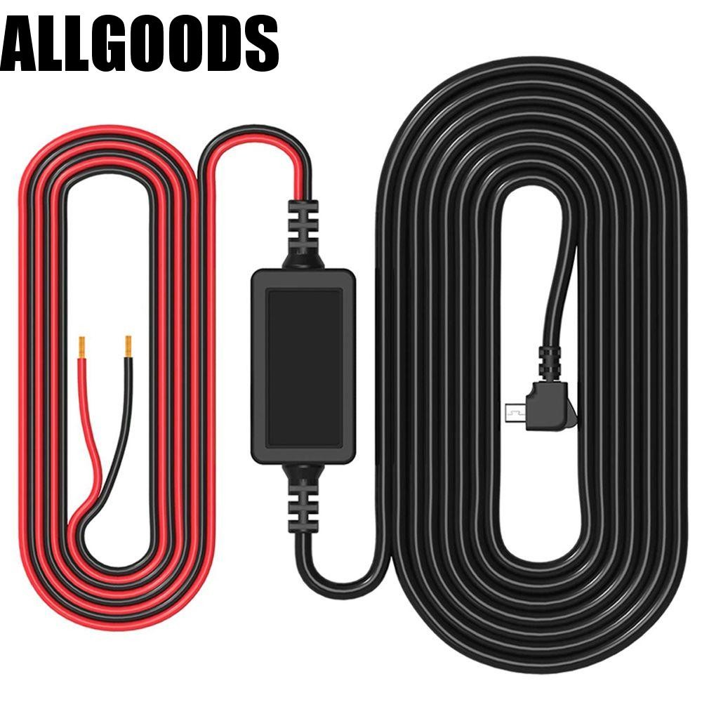 Allgoods รถ Dash Cam สายไฟ 3.2 M Mini Micro Mirror DVR Hardwire ชุดสาย Dashcam กล้องอุปกรณ์เสริม ...
