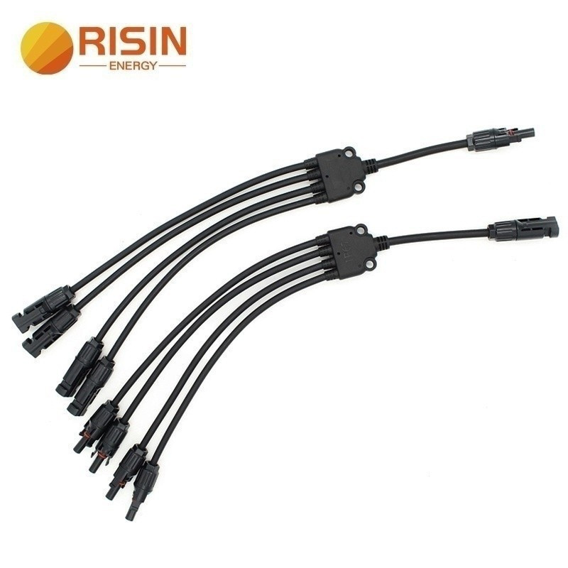 4 ถึง 1 พลังงานแสงอาทิตย์ Y สาขา MC4 Connector 6mm2 สายพลังงานแสงอาทิตย์ MMMMF /FFGM TUV ได้รับ ...