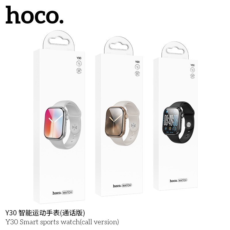 Hoco Y30 นาฬิกาสมาร์ทวอทช์ Sport รองรับการโทร กันน้ำ IP67 วัดอัตราการ ...