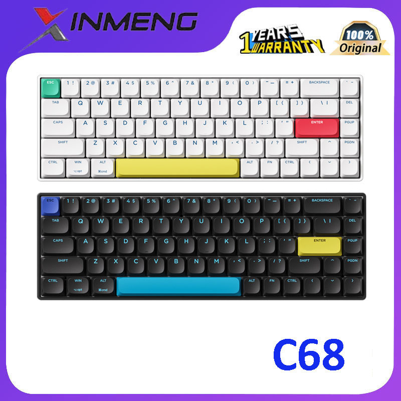 Xinmeng C68 คีย์บอร์ดบลูทูธไร้สาย แบบพกพา น้ําหนักเบา | Shopee Thailand