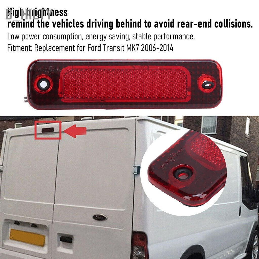 B_HILTY LED สูง 3rd ไฟเบรคไฟท้าย 5128002 สำหรับ Ford Transit MK7 2006 ...