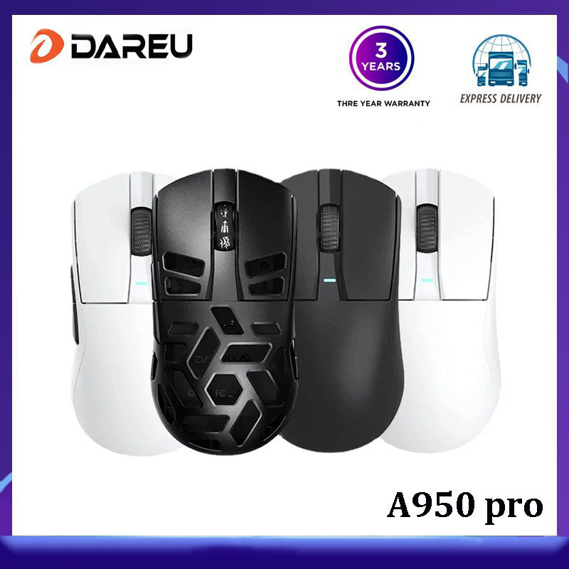 Dareu A950 pro เมาส์ไร้สาย บลูทูธ Paw3395 26 | Shopee Thailand