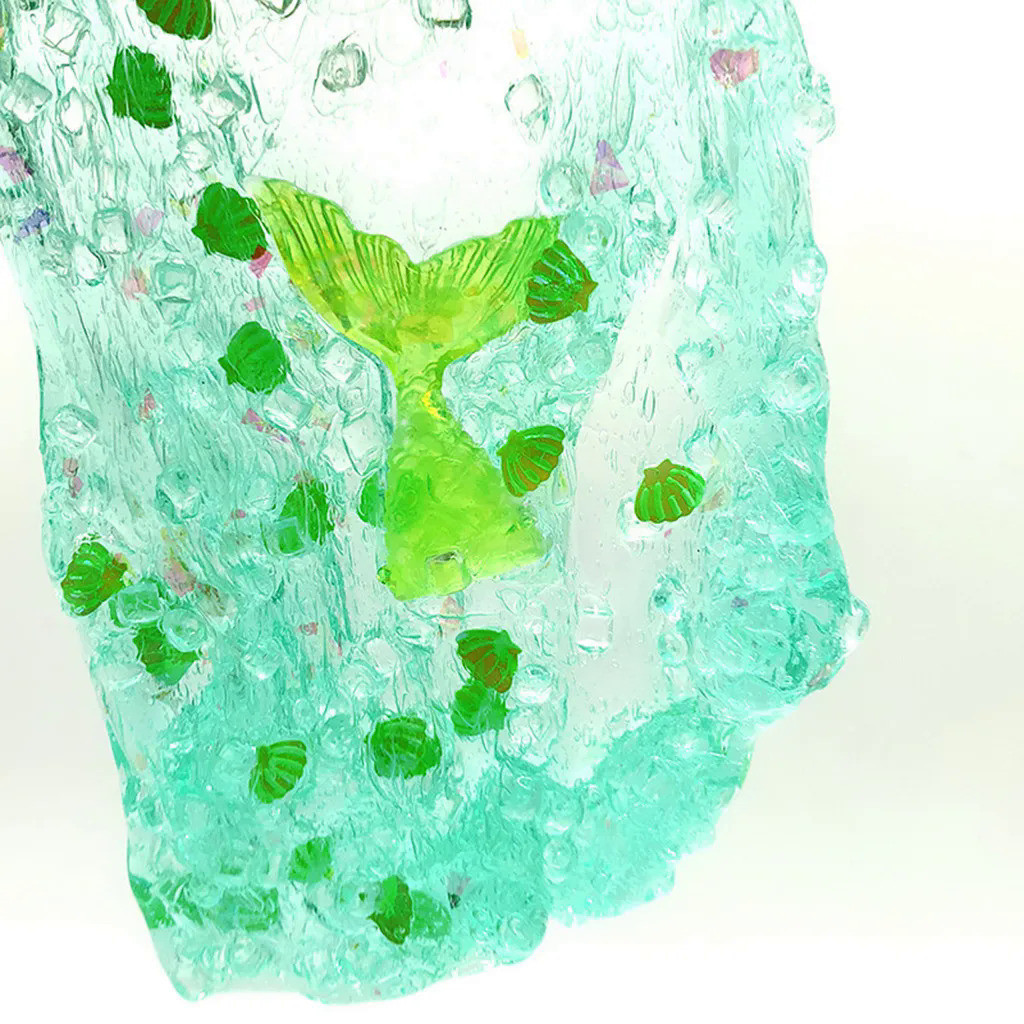 Mermaid Tail Mud Slime Squishies Mixing Cloud Slime Fluffy Scented ...