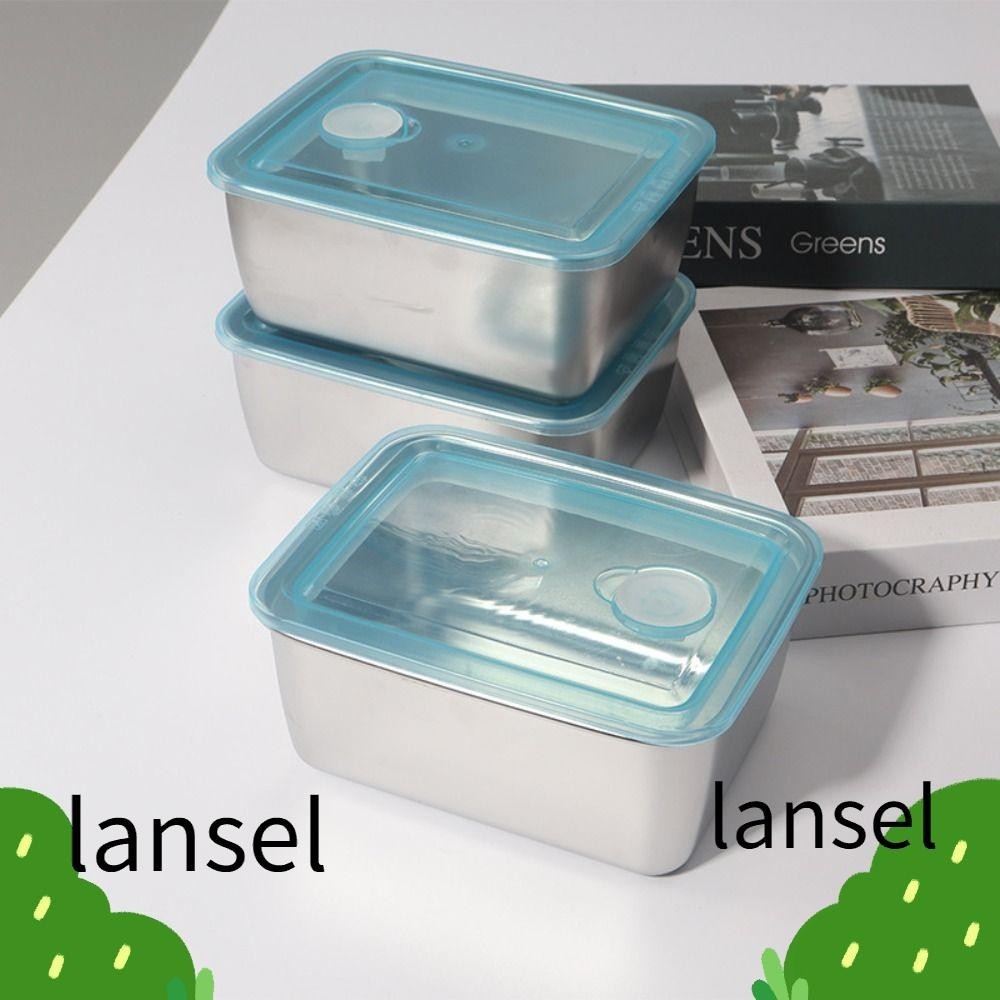 Lansel กล่องอาหารกลางวัน สเตนเลส ทรงสี่เหลี่ยมผืนผ้า กันรั่วซึม เป็น ...