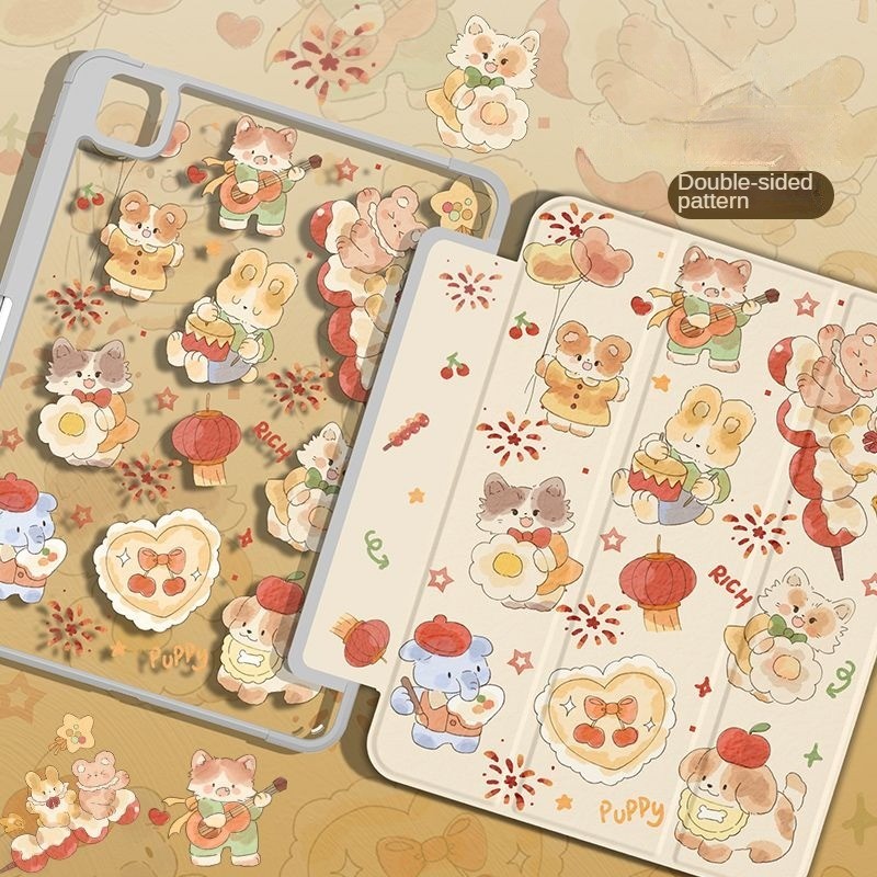 [iPad 10th] เคส ลายการ์ตูนกระต่ายน่ารัก กันตก สําหรับ iPad gen9 gen8 ...