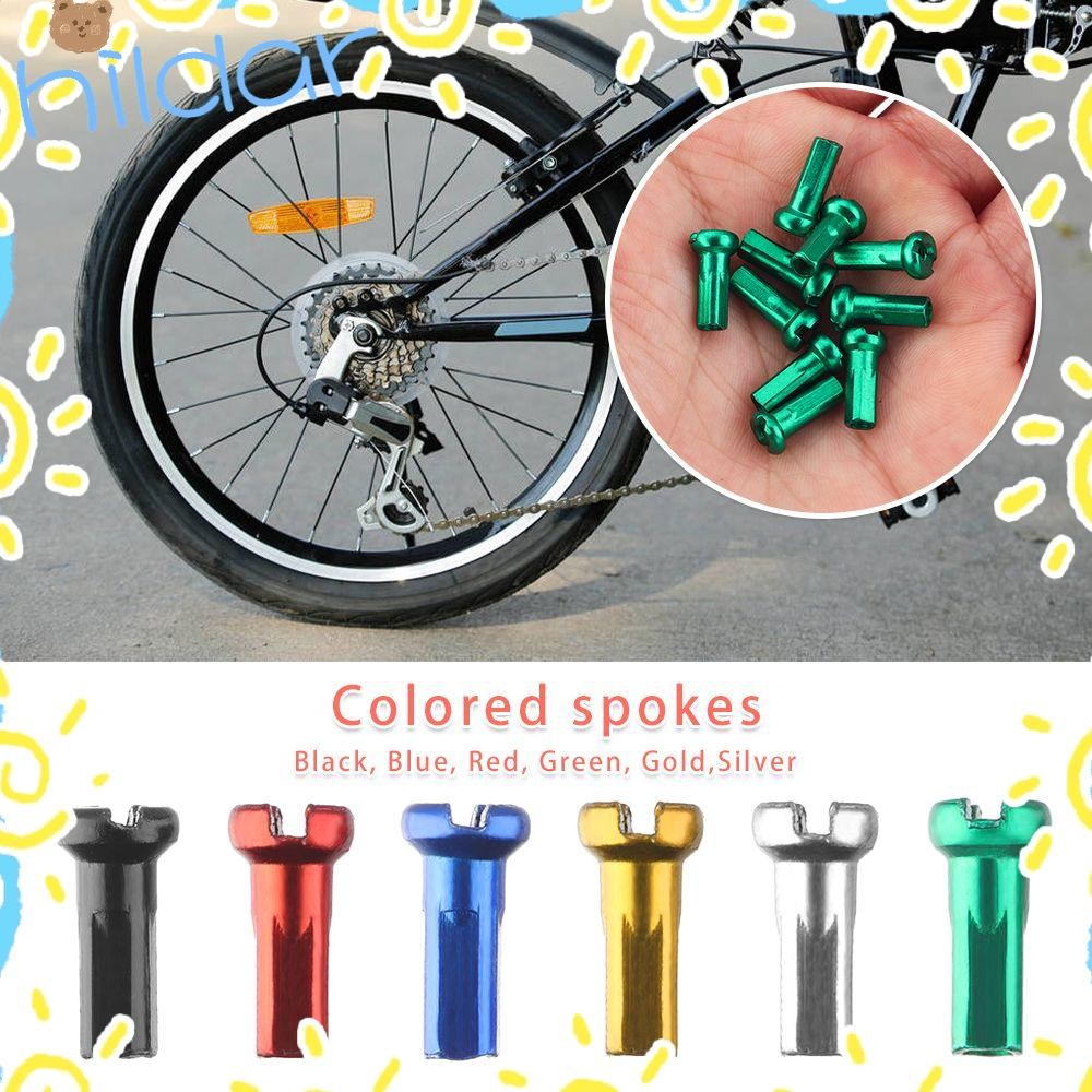 Hilda 10/20/50 ชิ้นขี่จักรยาน Spokes หัวนมจักรยานเสือภูเขาโลหะผสม ...