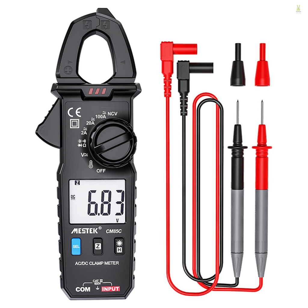 Mestek Mini Clamp Meter ช่วงอัตโนมัติจอแสดงผล LCD พร้อม Backlight 100A ...