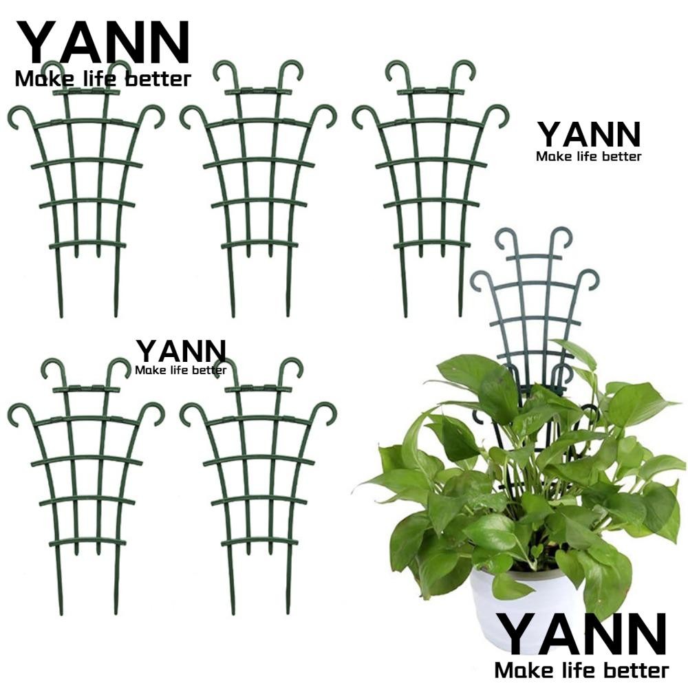 Yann1 2PCS พืชปีนเขา Trellis, กรอบพลาสติก Trellis กรงพืช, Solid Stackable Fixed Rod พืชปีนเขา ...