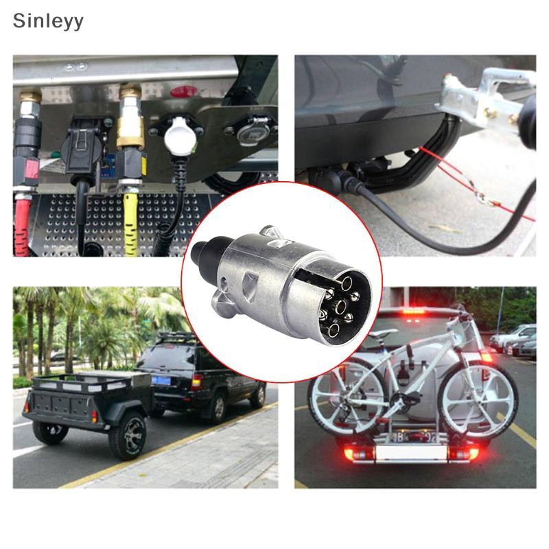 Nle 12V 7 Pin Trailer Plug Socket ชุดอลูมิเนียมปลั๊ก Trailer RV Plug ...