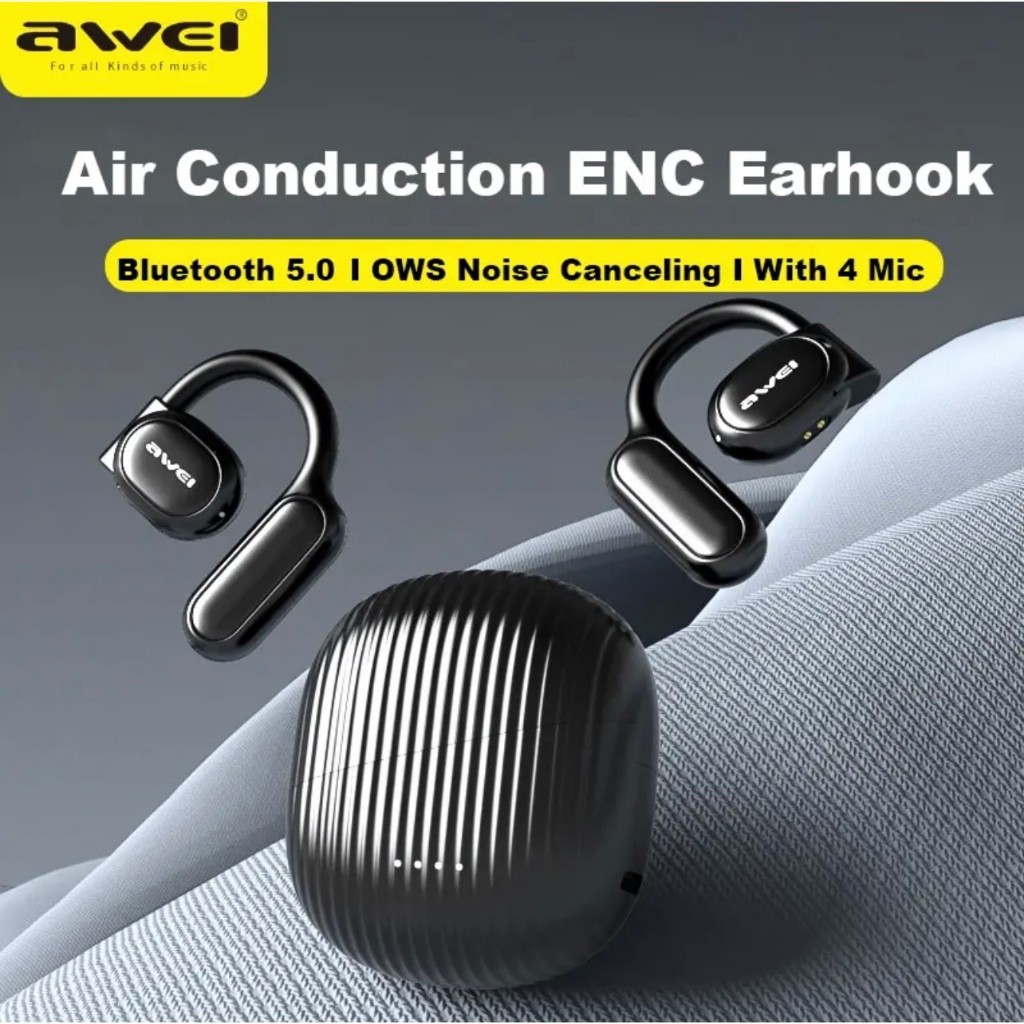 Awei TZ6 OWS หูฟังไร้สาย บลูทูธ 5.3 ตัดเสียงรบกวน 0.06 ม. เสียงเบสหนัก ...