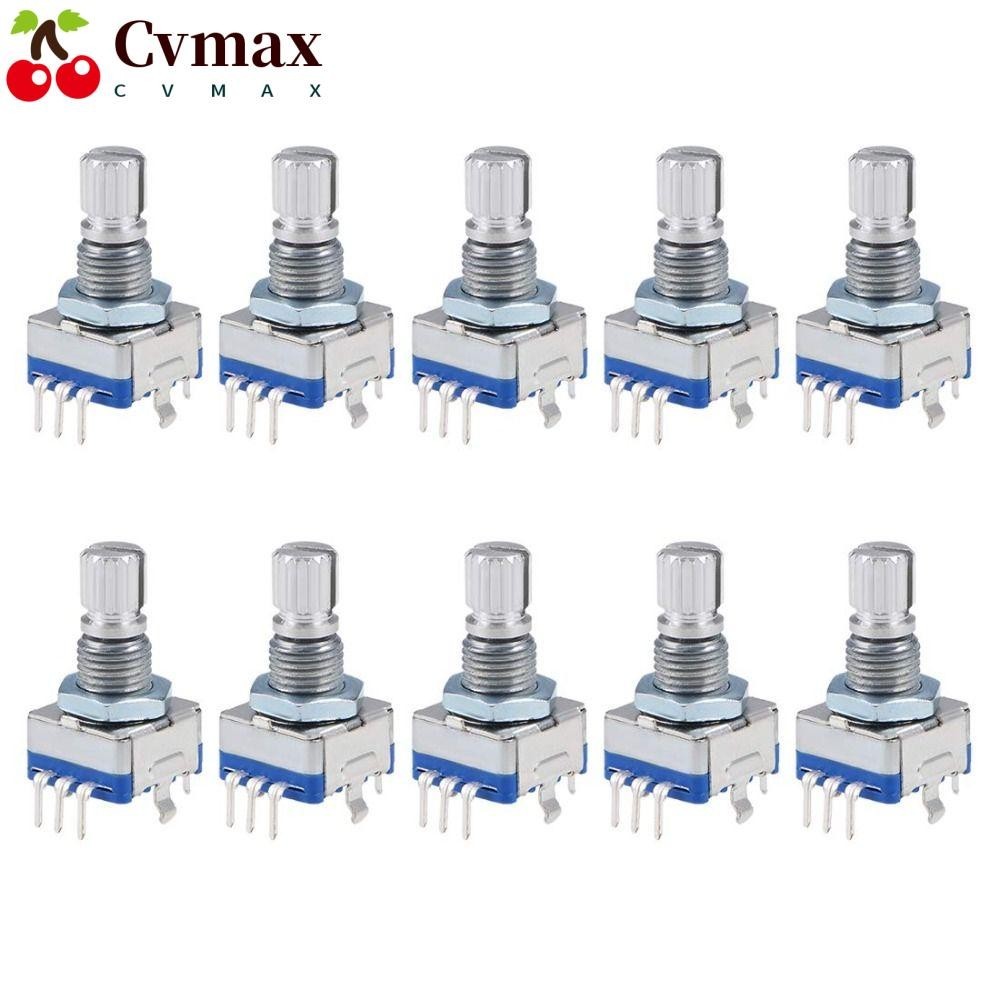 Cvmax สวิตช์โค้ดเอ็นโค้ดเดอร์ โพเทนชิโอมิเตอร์ดิจิทัล เพลา 15 มม. 360 องศา 5 พิน คุณภาพสูง ...