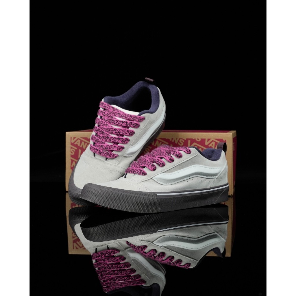 Vans Classics Knu Skool Bread Shoes รองเท้าผ้าใบสีขาวเทา unisex ...