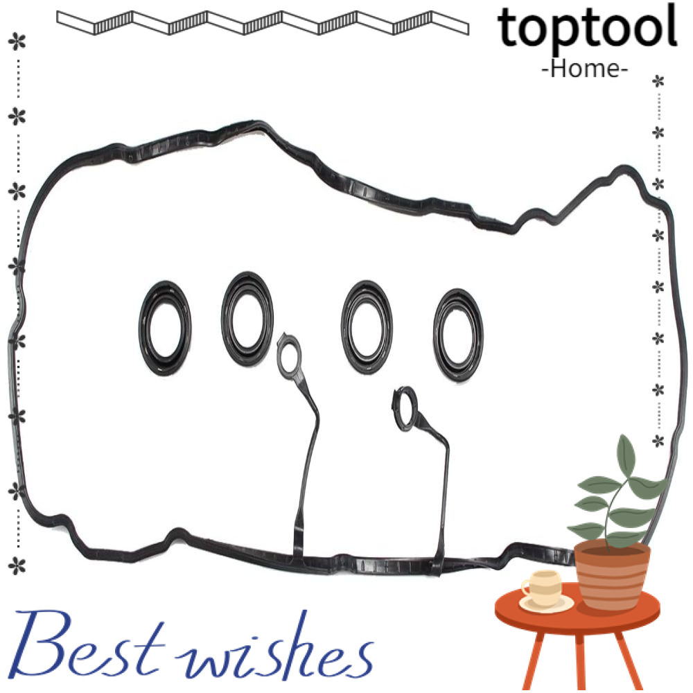 Toptool ชุดปะเก็นยางเครื่องยนต์ สีดํา เชื่อถือได้ 22441-2E000 สําหรับ ...