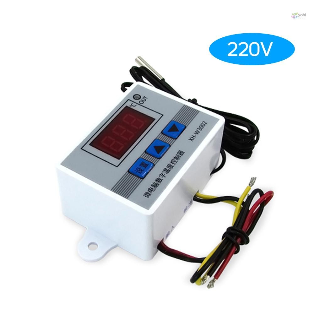 Xh-w3002 อัจฉริยะ Led Digital Microcomputer Temperature Controller สวิตช์เทอร์โมสตัทขนาดเล็ก ...