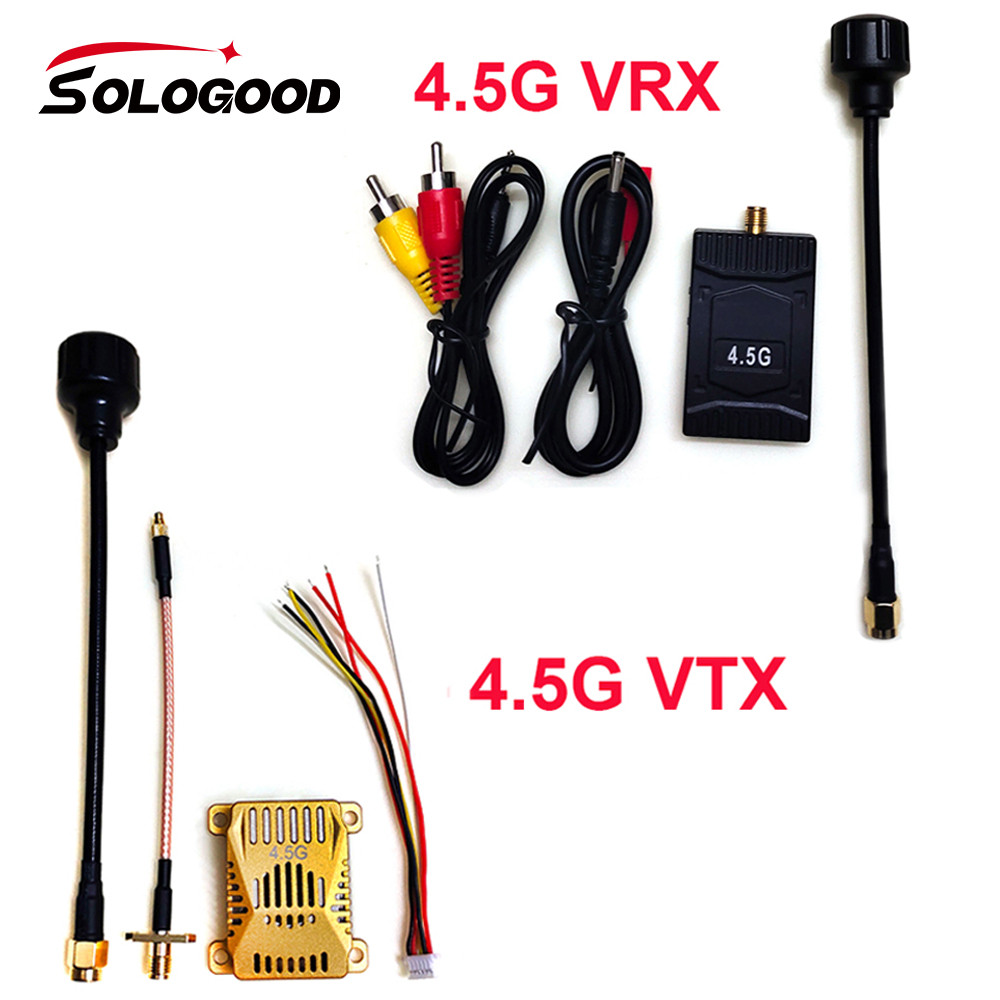 4.5ghz 30Km FPV VTX เครื่องส่งสัญญาณวิดีโอ 8CH 4.5G VRX Receiver Kit ...