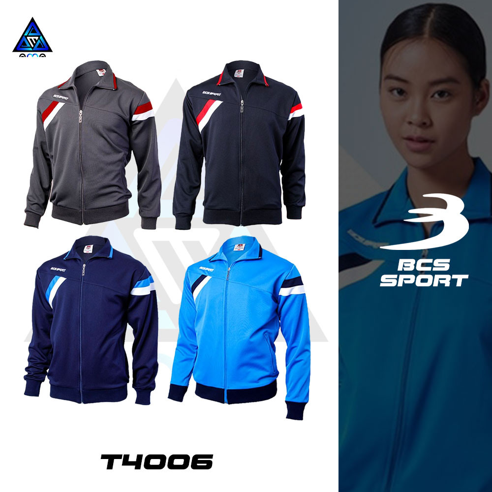 **ลดแล้วลดอีก30%** BCS SPORT รหัส T4006 บีซีเอส เสื้อแจ๊คเก็ต-แทร็คสูทตัดต่อ ของแท้100% | Shopee ...