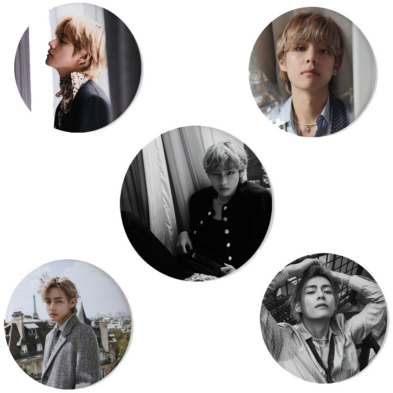 Bts Badge 25 V Kim Taehyung reve Tinplate Badge | Shopee Thailand