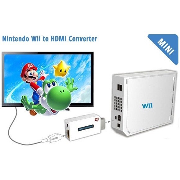 พร้อมส่ง Wii To Hdmi อะแดปเตอร์แปลงWii To HDMI Converter **2 สี ...