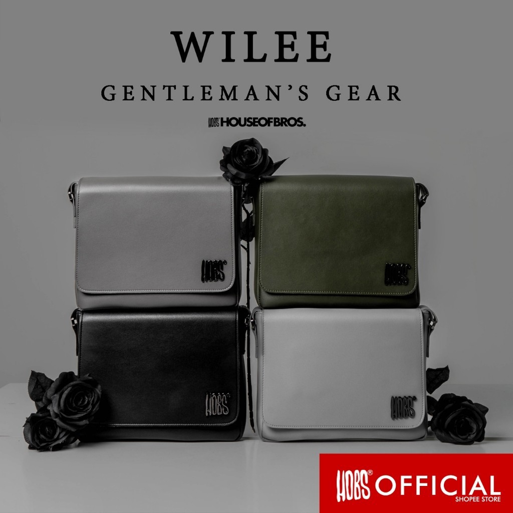 Hobs® กระเป๋าสะพายข้าง Wilee | Gentleman gear | Shopee Thailand