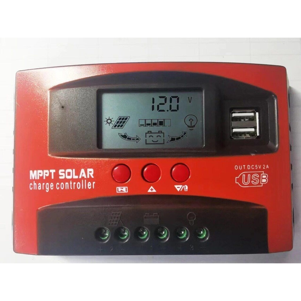 MPPT ชาร์จเจอร์ 12v24v Solar Charger Controller โซล่าร์ชาร์จเจอร์ 30A/60A/100A ชาจเจอร์โซล่า ...