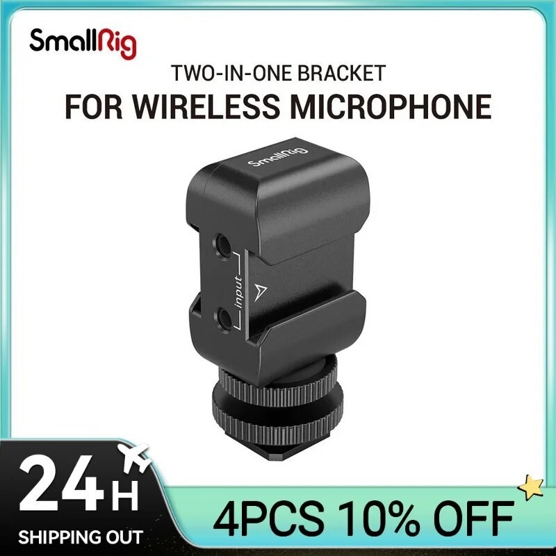 AD SmallRig Two-in-One Bracket Cold Shoe Mount Compatible with Rode ...