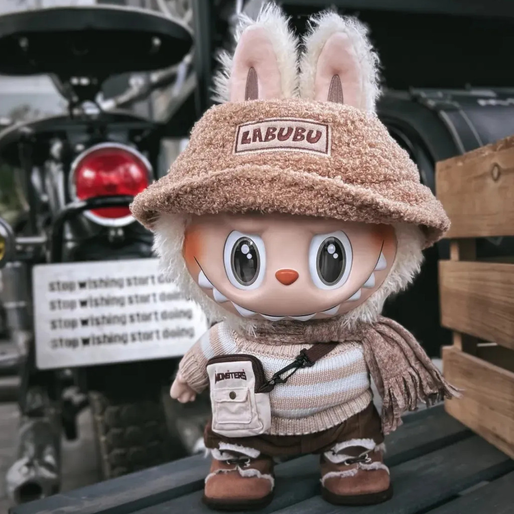 [ Genuine ] POPMART LABUBU THE MONSTERS dress be latte Vinyl Face Doll ...