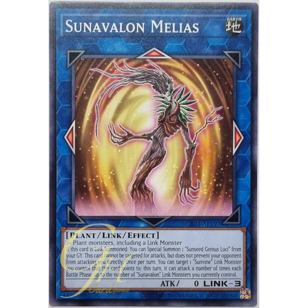 Yugioh [CR03-AE192] Sunavalon Melias (Common) | Shopee Thailand