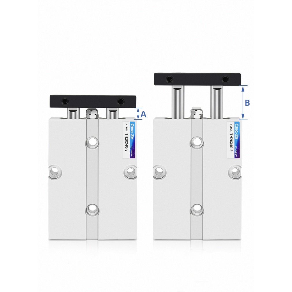 กระบอกลมขนาดเล็ก 2 แกน 2 แท่ง TN10 TN16 TN20 TN25 TN32 TN40 พร้อม ...