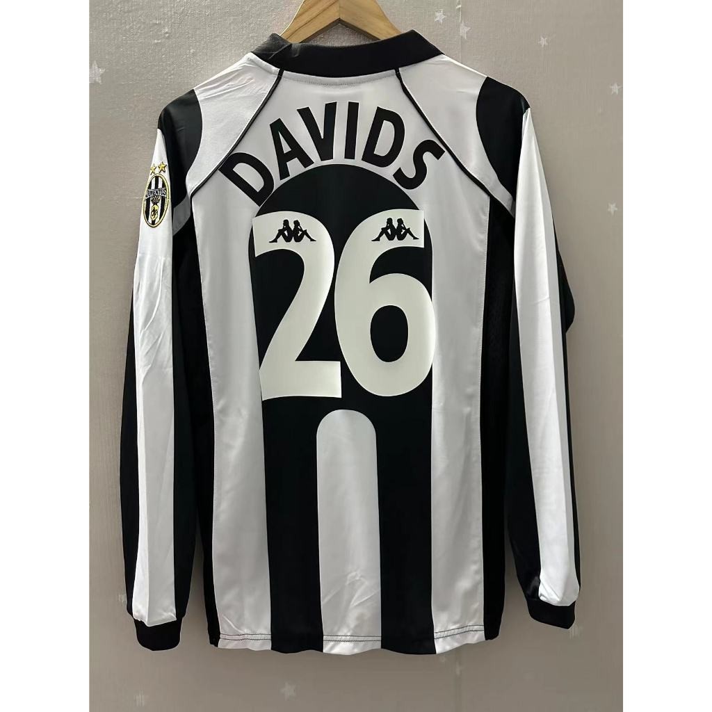 เสื้อกีฬาแขนยาว ลายทีมชาติฟุตบอล Juventus DEL PIERO ZIDANE DAVIDS 97-98 ...
