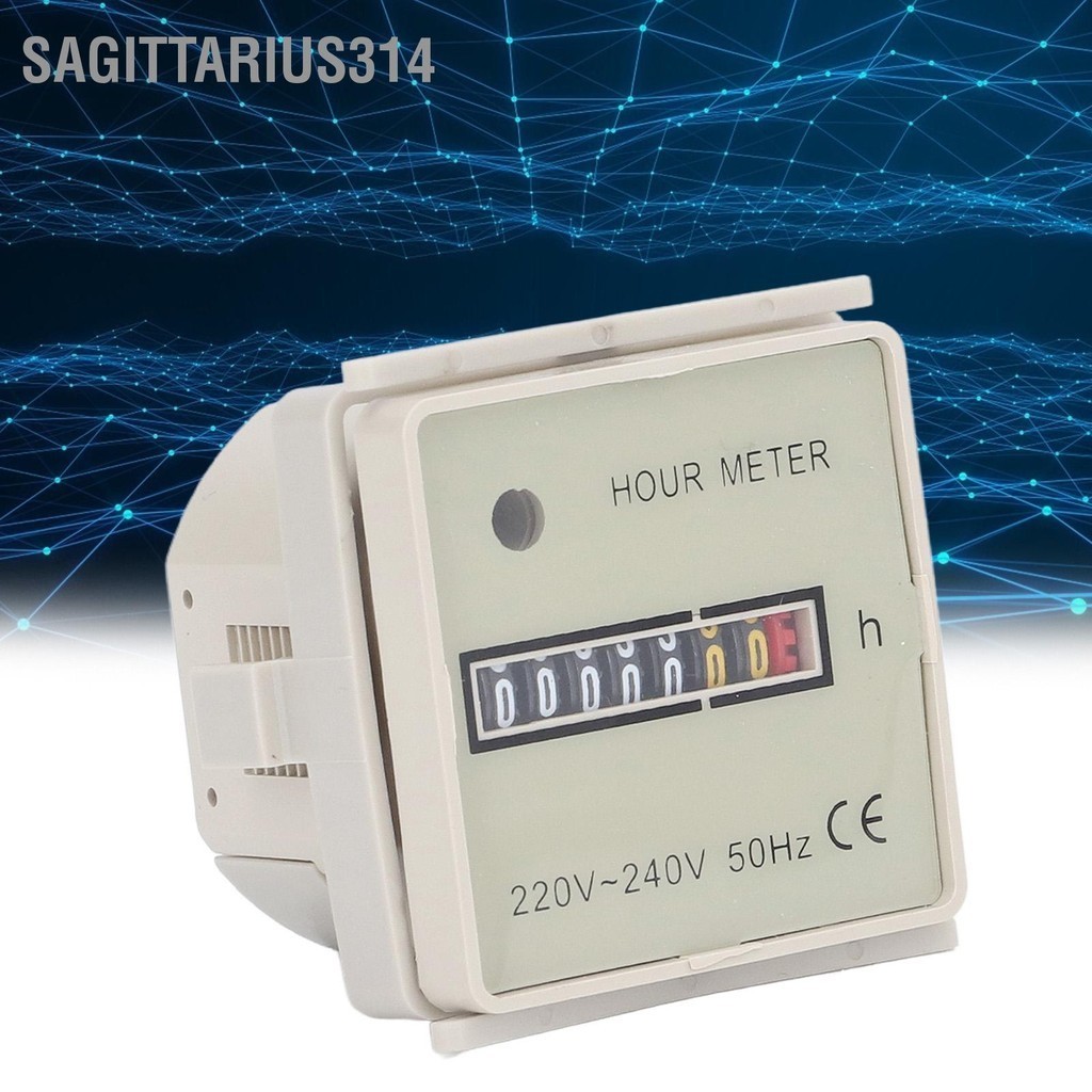 Sagittarius314 BERM Hour Meter ตัวจับเวลาอุตสาหกรรม เครื่องนับเวลาไฟฟ้าความแม่นยำสูง 0-99999H59M ...