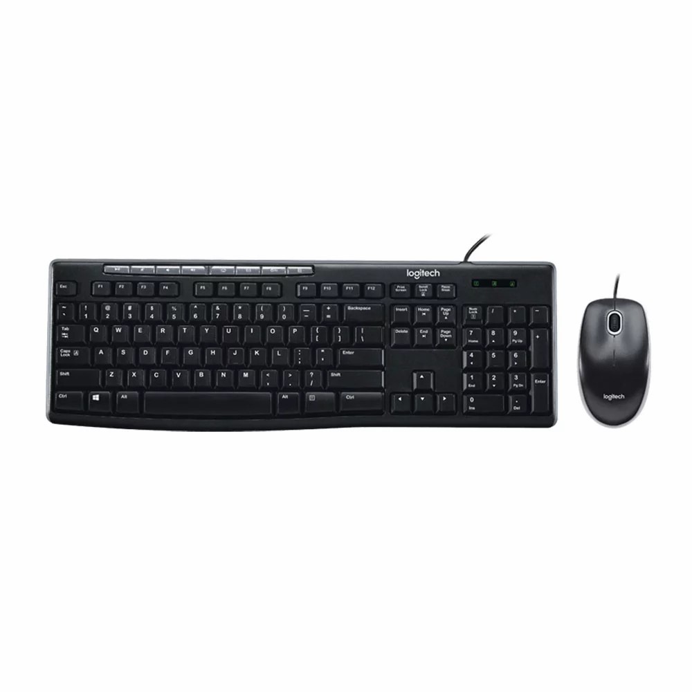 Logitech MK200 Media Desktop (คีย์บอร์ดและเมาส์) (ENG/THAI) KEYBOARD ...