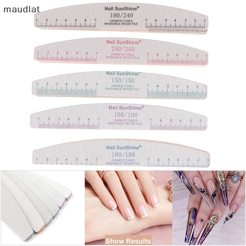 Maud ตะไบเล็บไม้ หลายช่อง 100 150 180 240 ช่อง 10 ชิ้น | Shopee Thailand